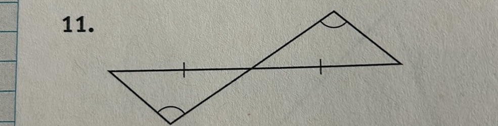 11. (Diagram of two intersecting triangles | StudyX
