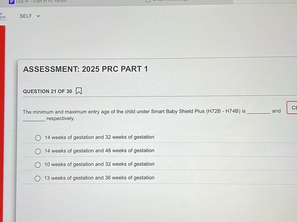 The minimum and maximum entry age of the | StudyX
