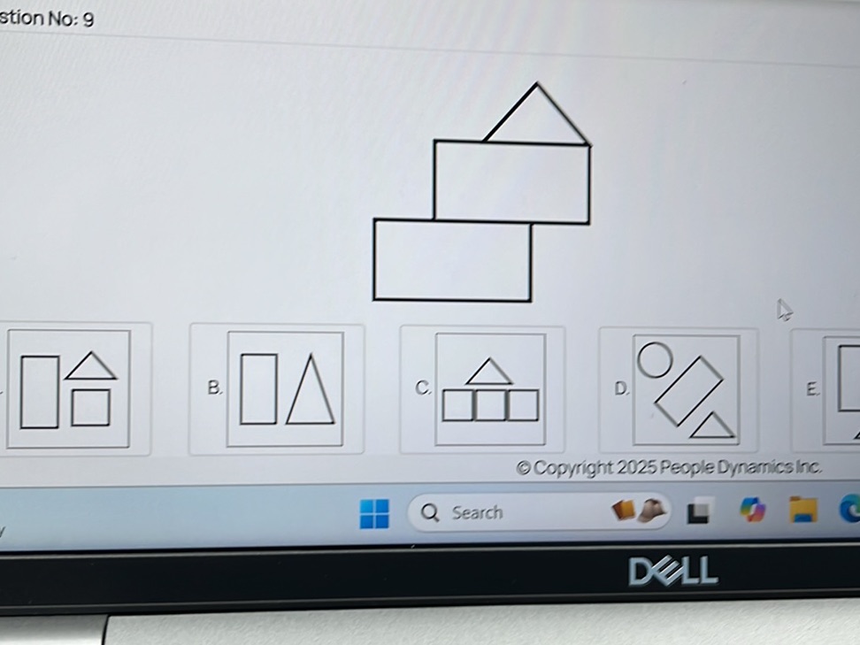 A question with a diagram of shapes is | StudyX