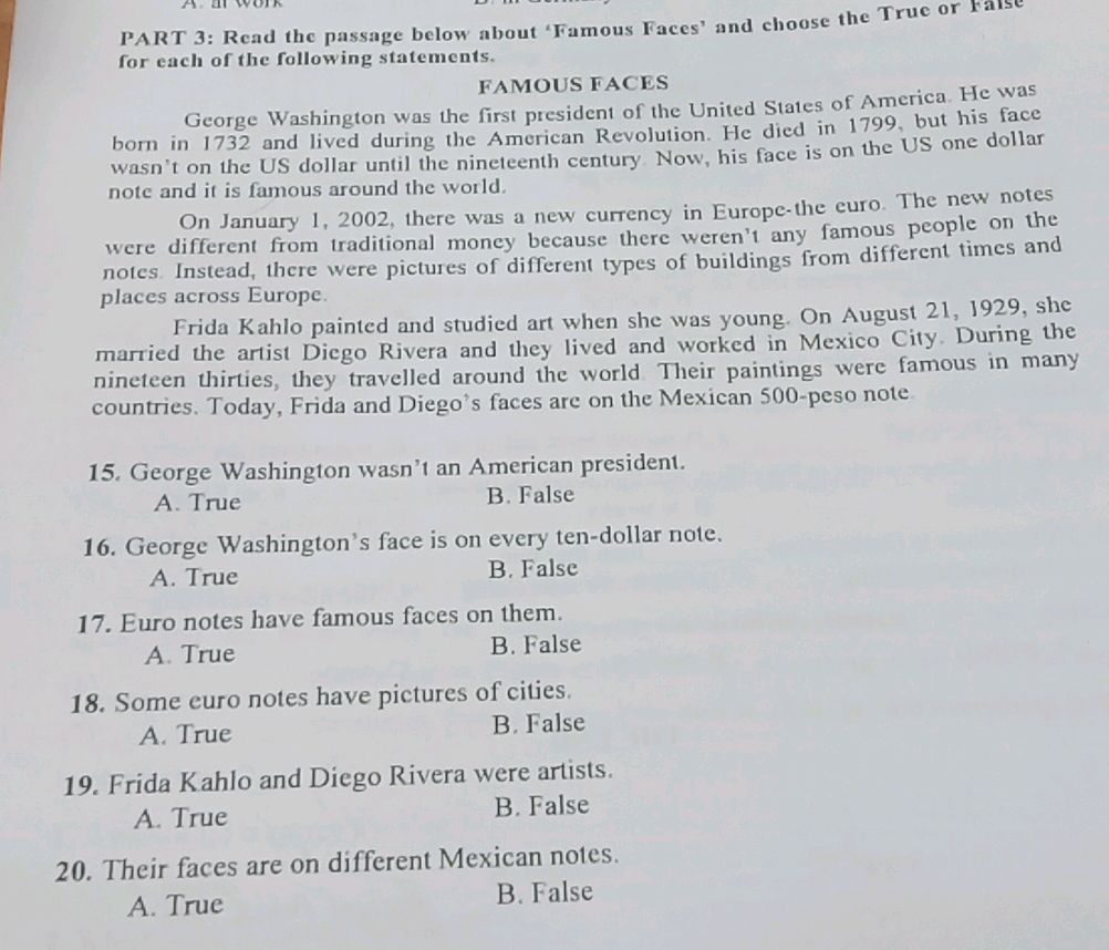 PART 3: Read the passage below about 'Famous | StudyX