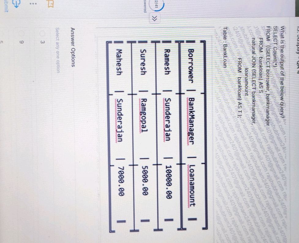 What is the output of the below query? | StudyX