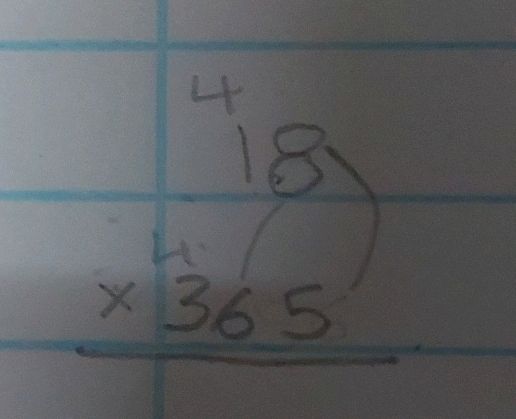 Multiplication problem: 4 x 365 | StudyX