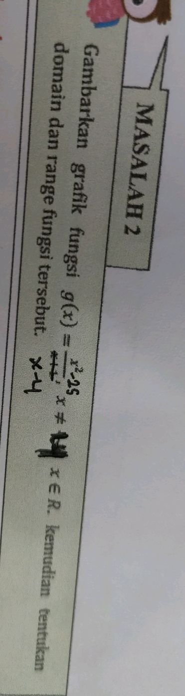 Gambarkan grafik fungsi $g(x) = {x^2 - | StudyX