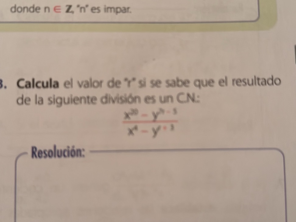 3. Calcula el valor de "r" si se sabe que el | StudyX