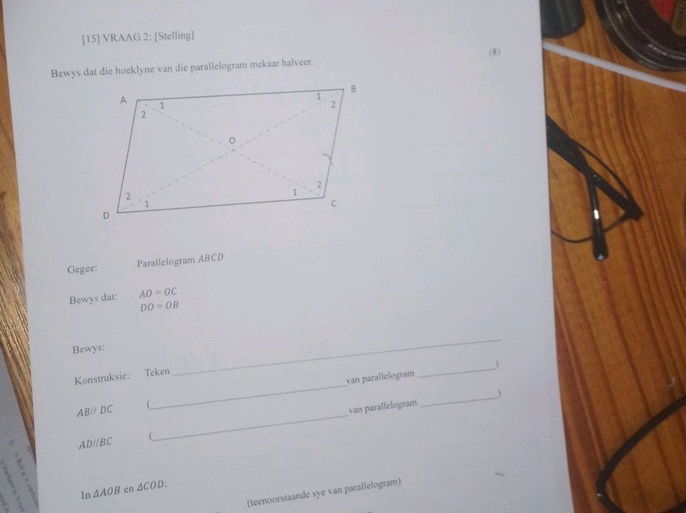[15] VRAAG 2: [Stelling] Bewys dat die | StudyX
