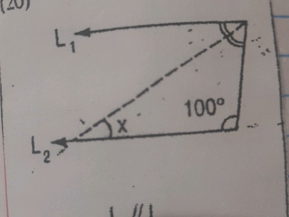 The image shows a quadrilateral with one | StudyX