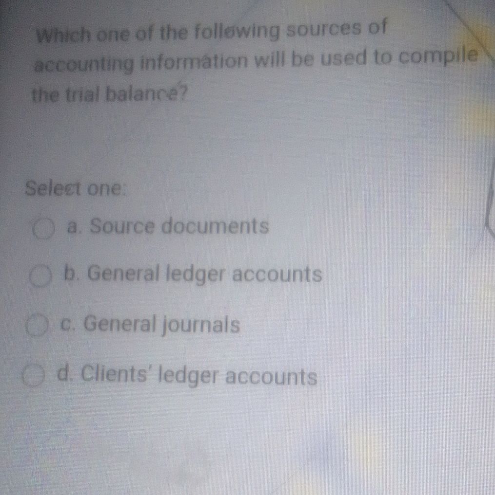 Which one of the following sources of | StudyX