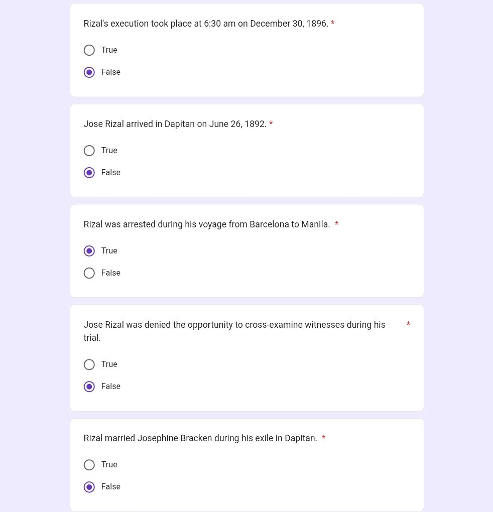 Rizal's execution took place at 6:30 am on | StudyX