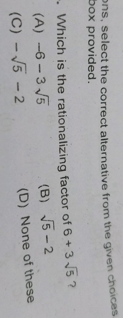 ons, select the correct alternative from the | StudyX