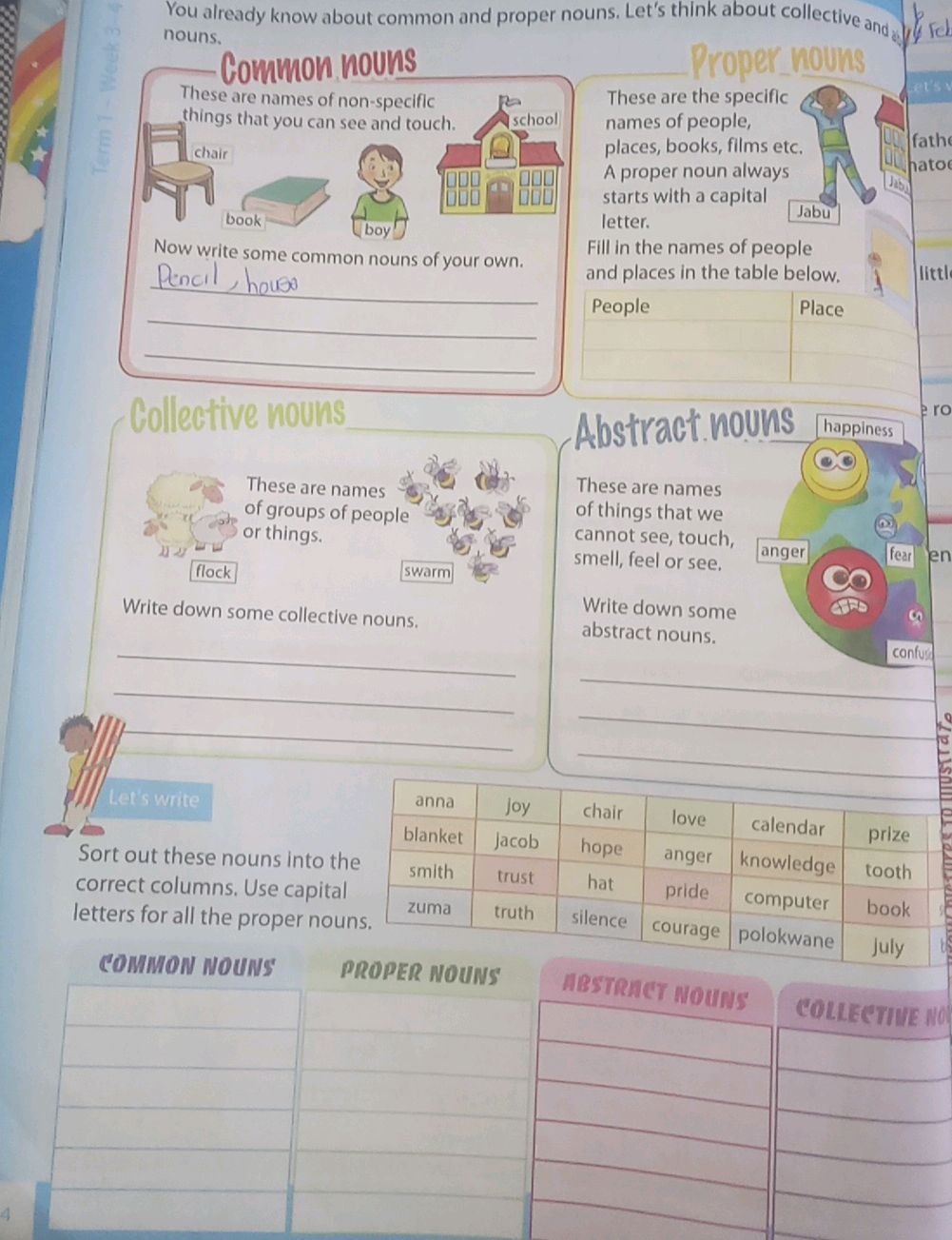 Now write some common nouns of your own. | StudyX