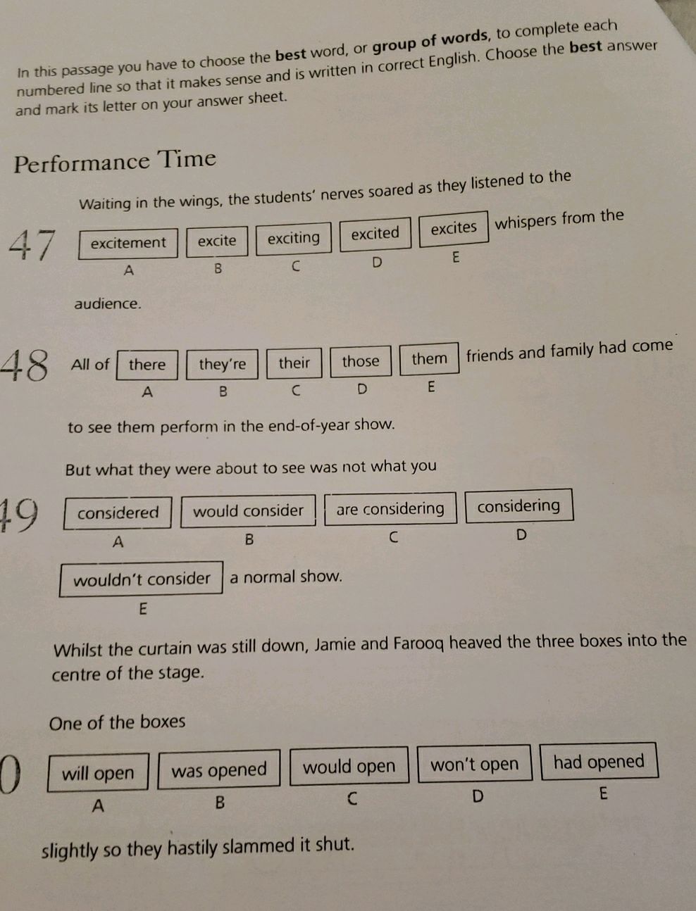 47 excitement excite exciting excited | StudyX