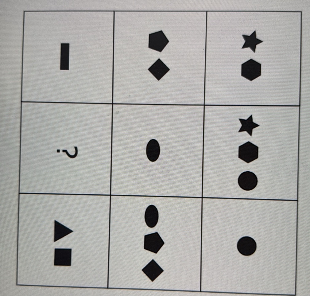Identify the missing element in the grid. | | StudyX