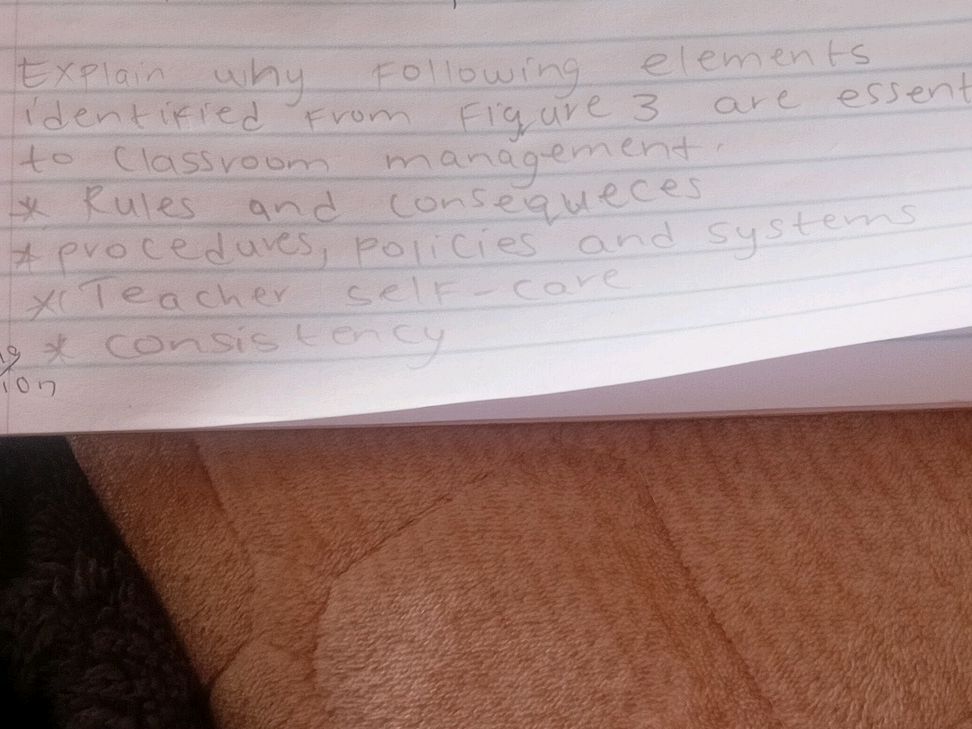 Explain why following elements identified | StudyX