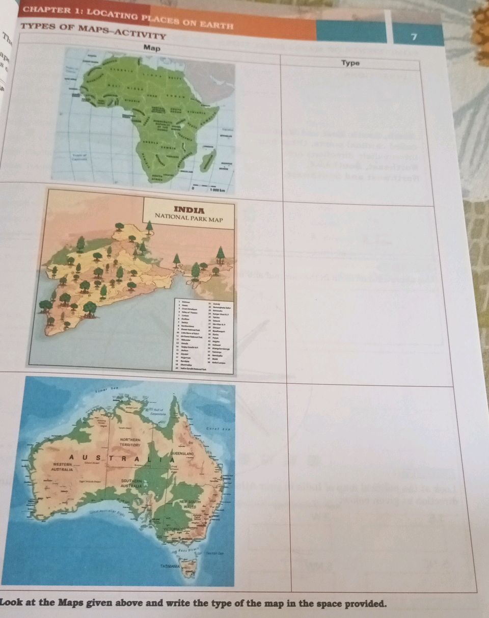 Look at the Maps given above and write the | StudyX