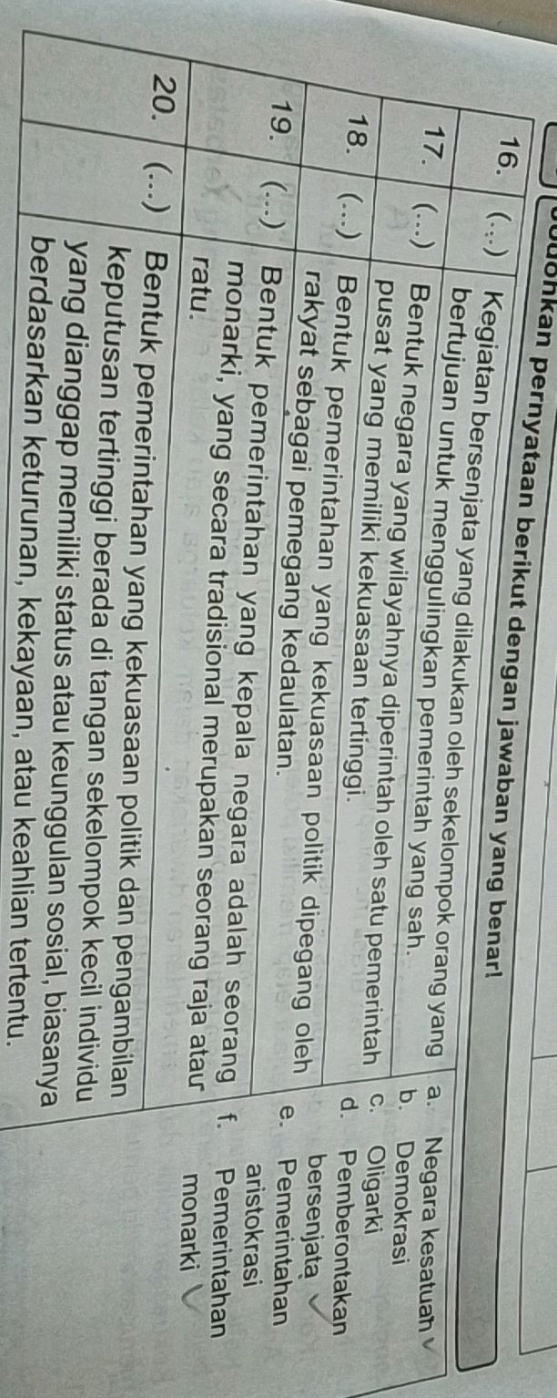 16. (...) Kegiatan bersenjata yang dilakukan | StudyX