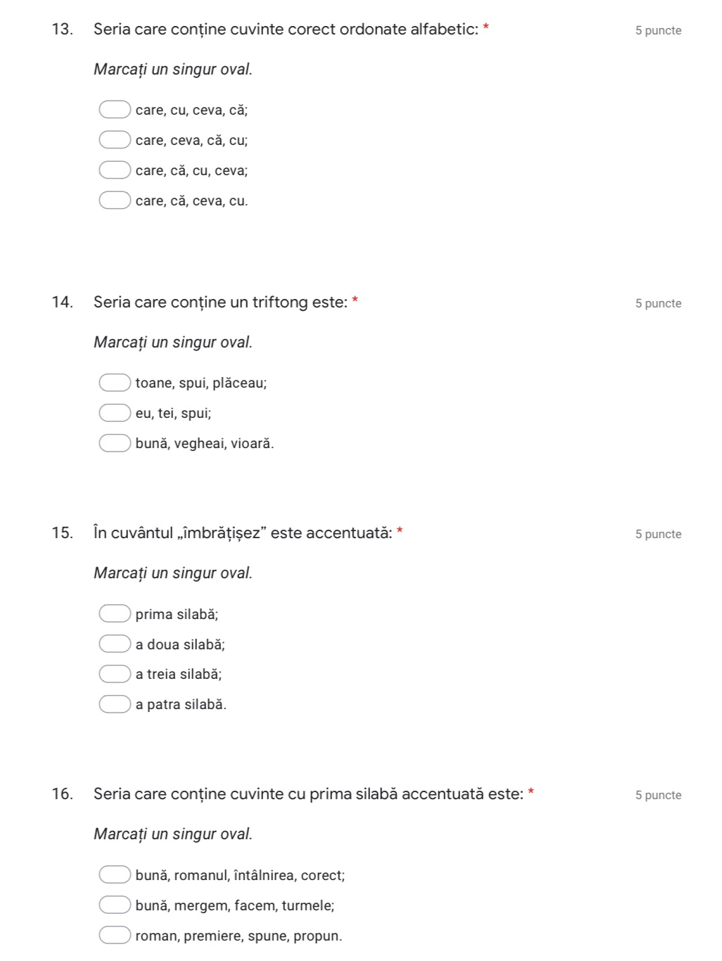 13. Seria care conține cuvinte corect | StudyX