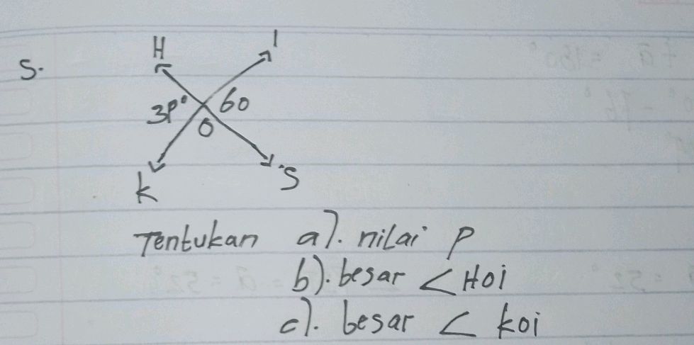 Given the diagram with intersecting lines, | StudyX