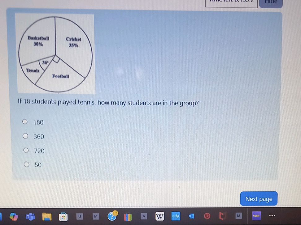 The pie chart shows the percentage of | StudyX
