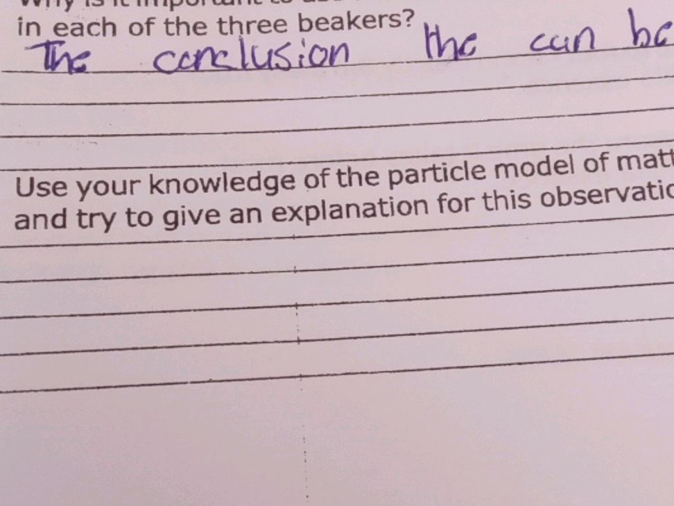 Use your knowledge of the particle model of | StudyX