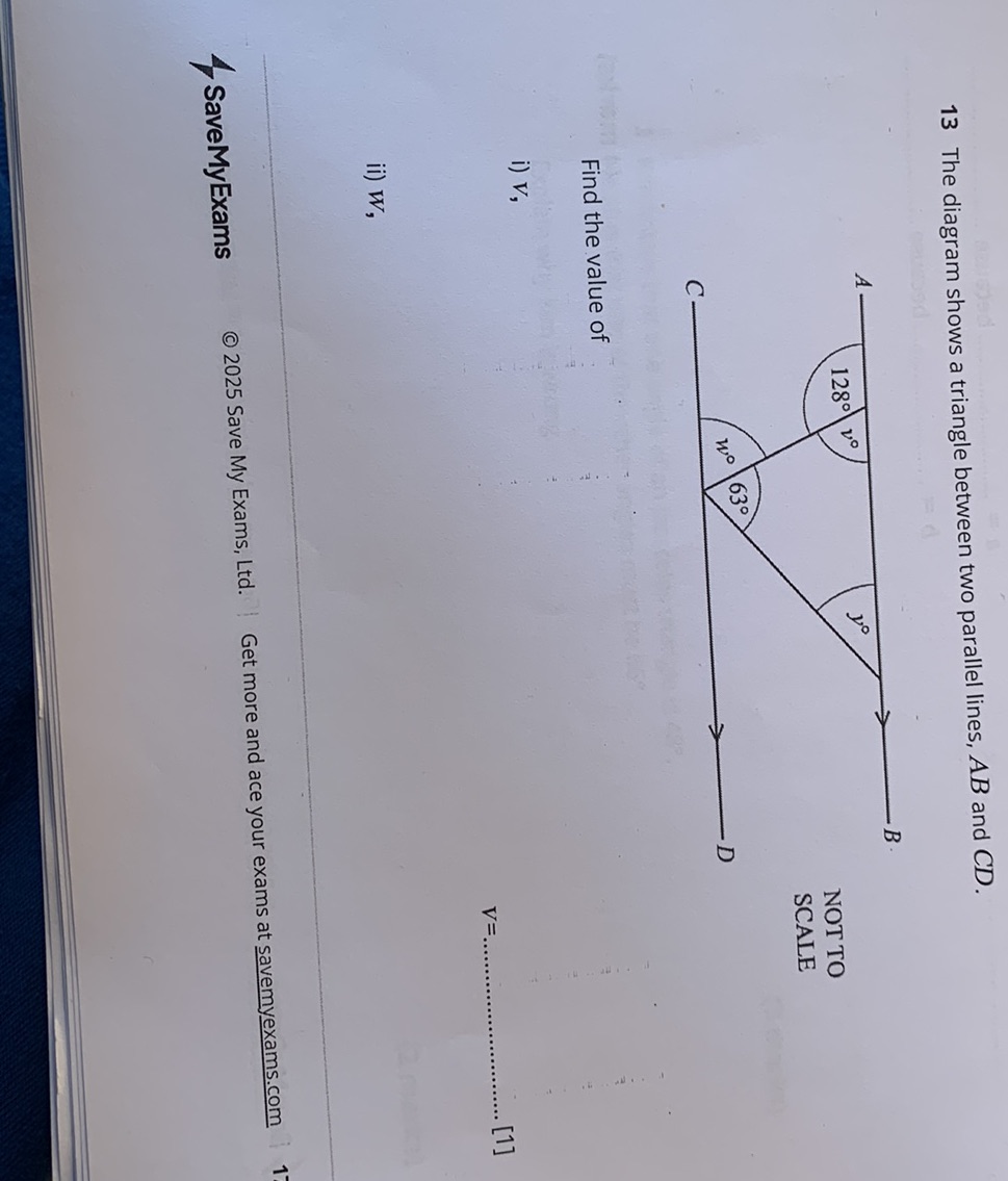 13 The diagram shows a triangle between two | StudyX