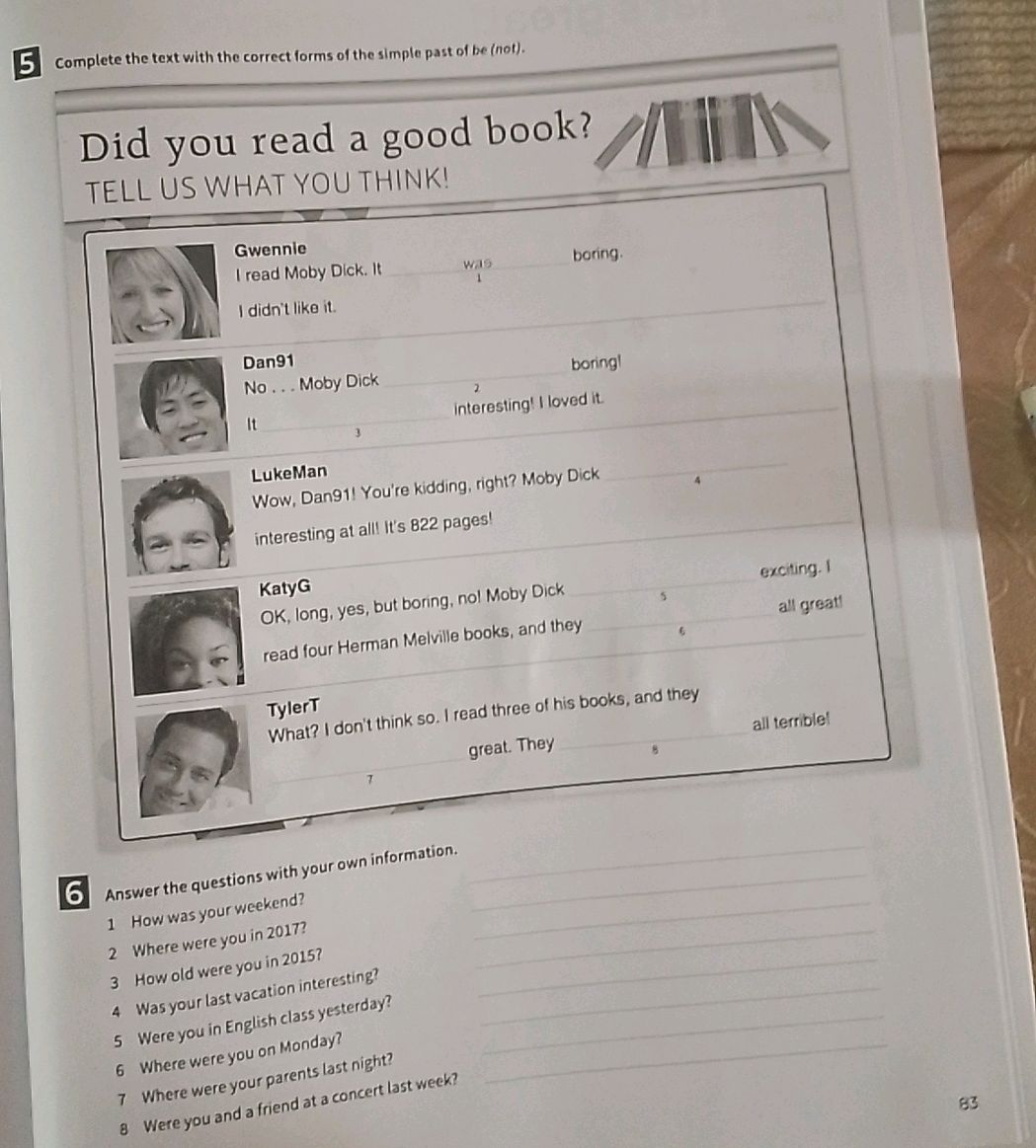 5 Complete the text with the correct forms | StudyX