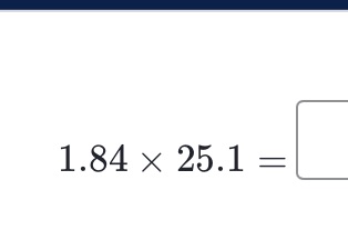 Multiplication problem: 84 x 25.1 | StudyX