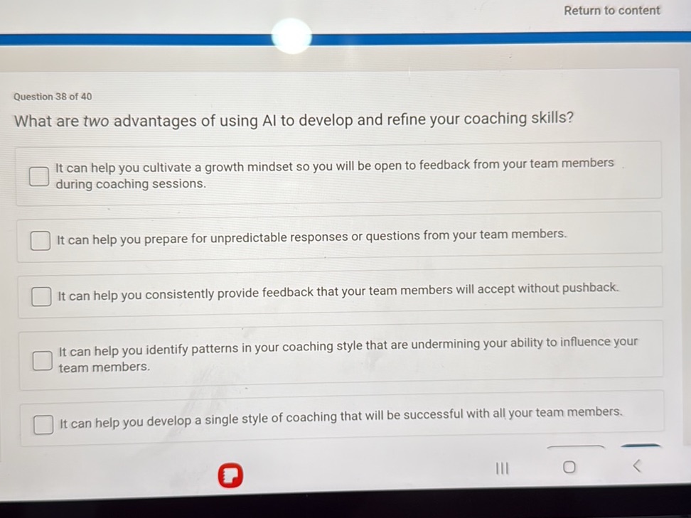 What are two advantages of using Al to | StudyX