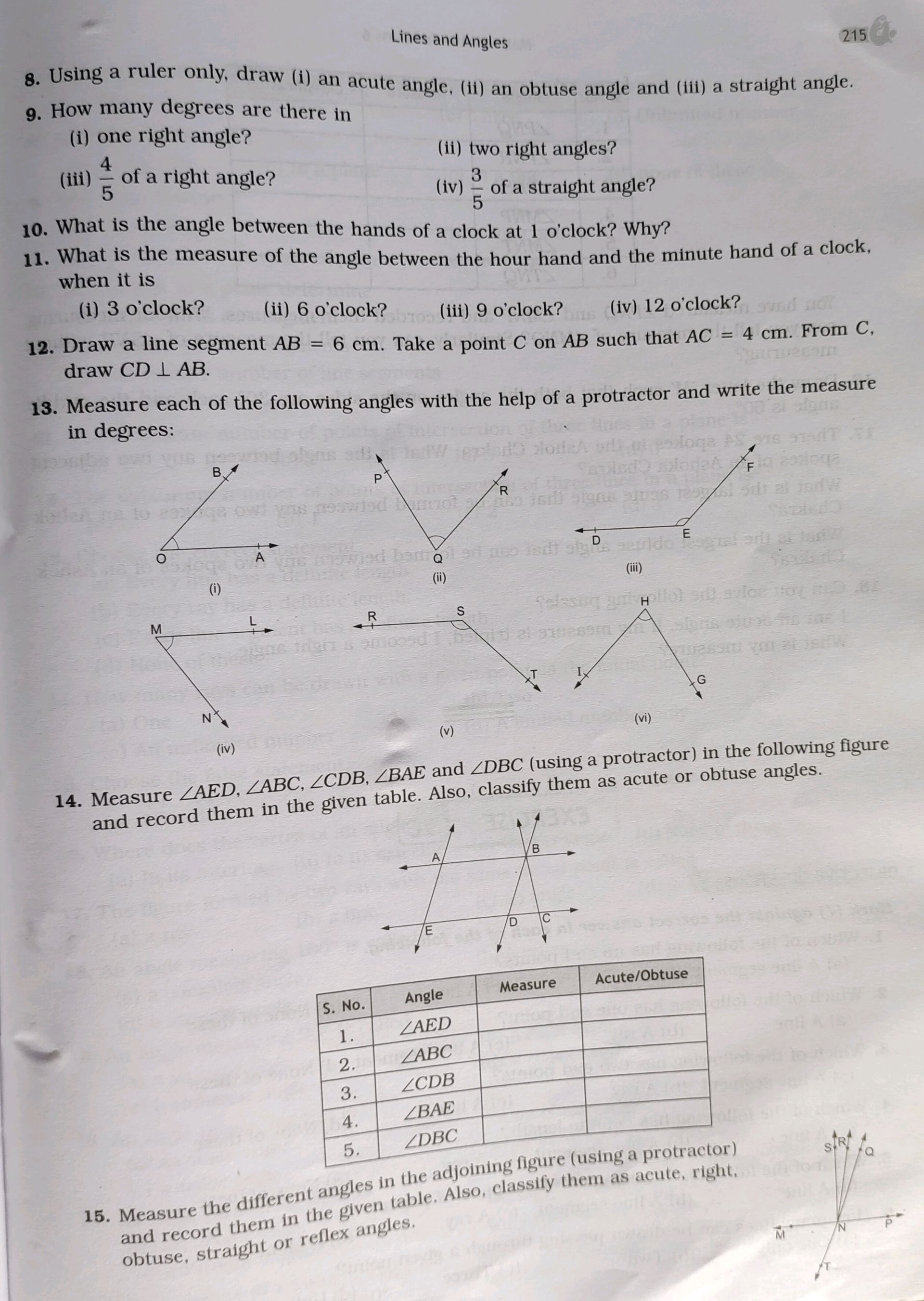 8. Using a ruler only, draw (i) an acute | StudyX