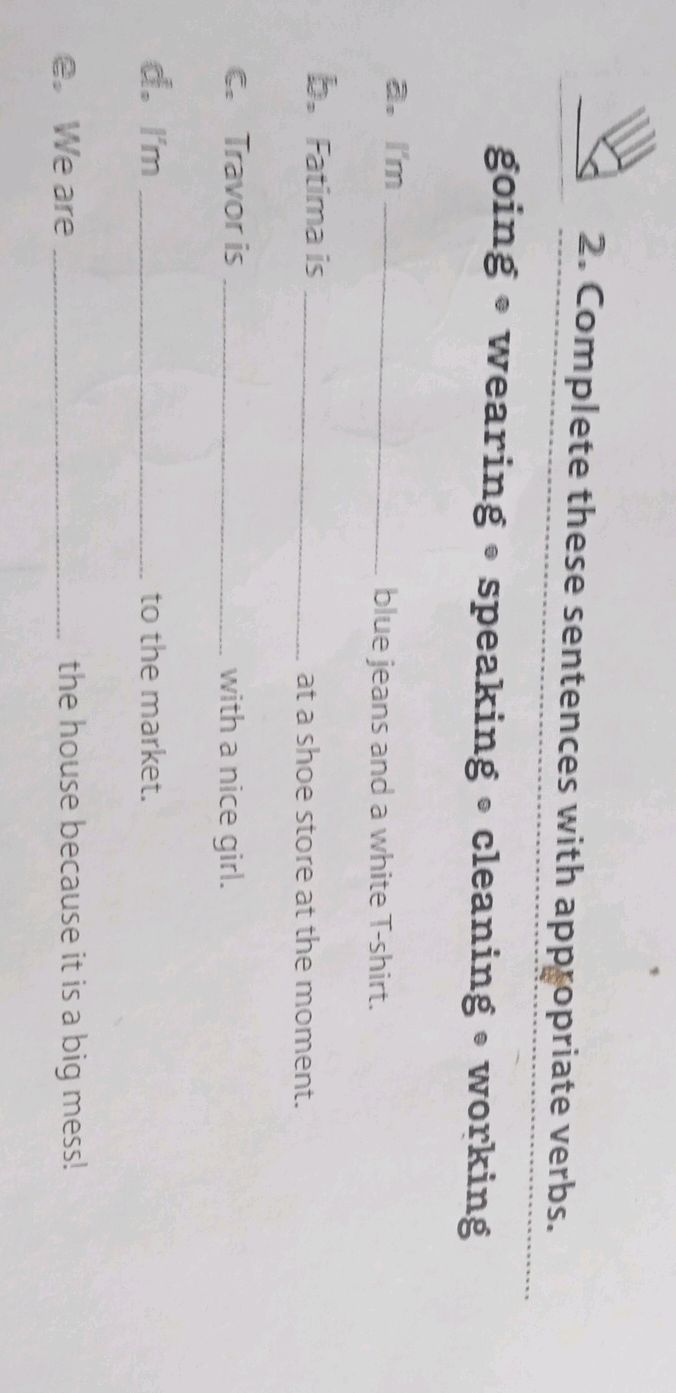 2. Complete these sentences with appropriate | StudyX