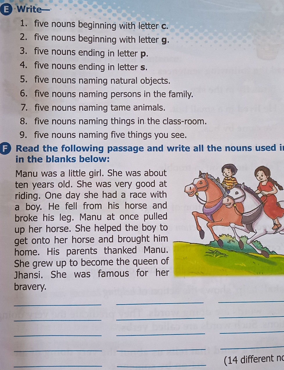 1. five nouns beginning with letter c. 2. | StudyX