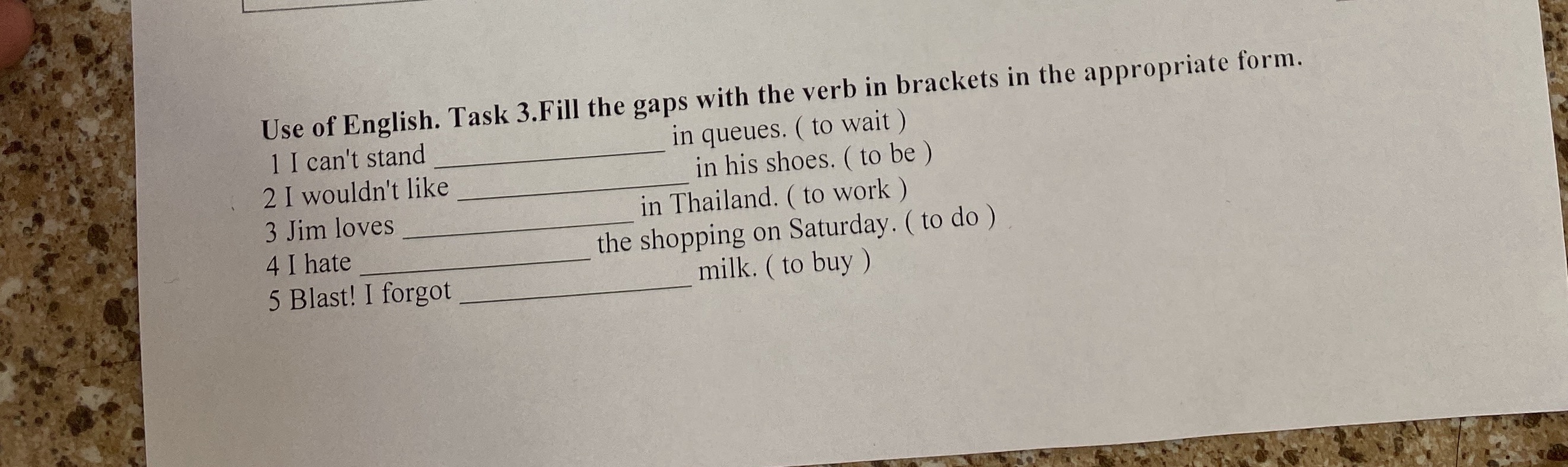 Use of English. Task 3. Fill the gaps with | StudyX