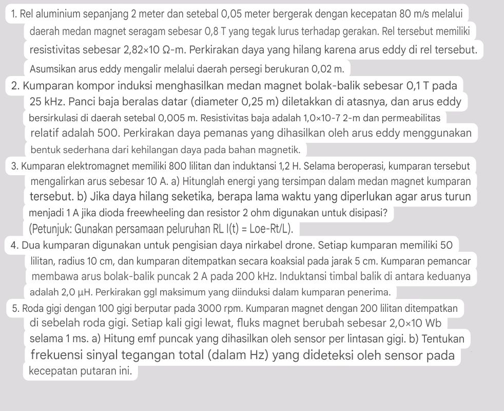Rel aluminium sepanjang 2 meter dan setebal | StudyX