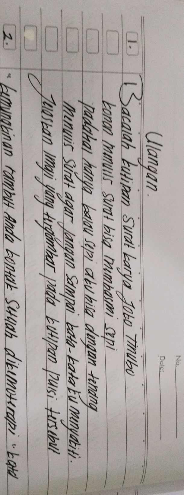 1. Bacalah kutipan Surat karya Joko Tinubo | StudyX