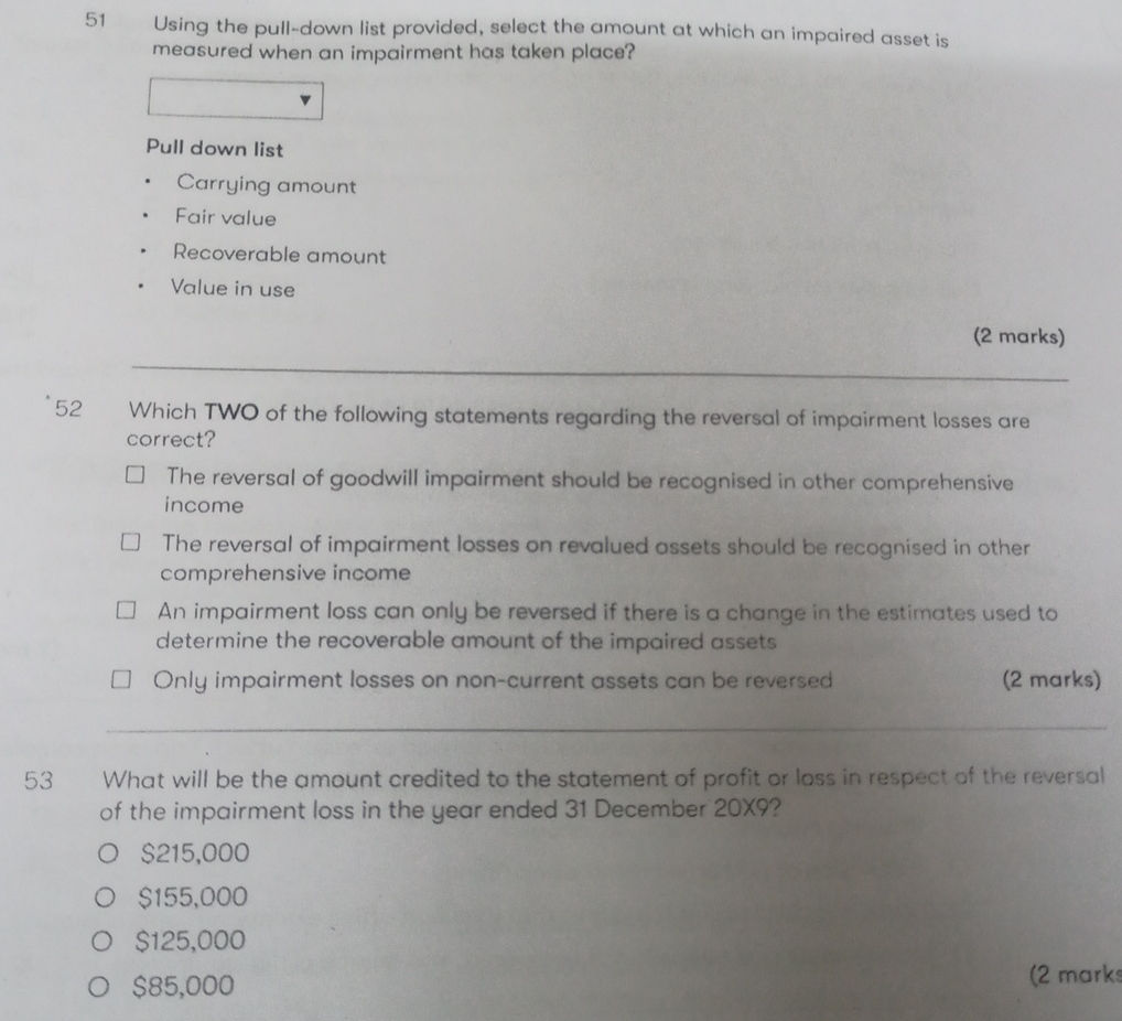51 Using the pull-down list provided, select | StudyX