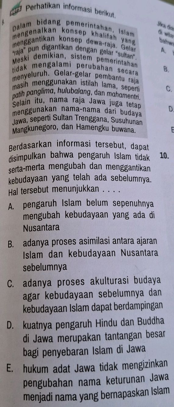 Berdasarkan informasi tersebut, dapat | StudyX