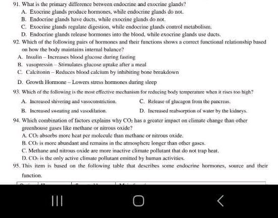 91. What is the primary difference between | StudyX