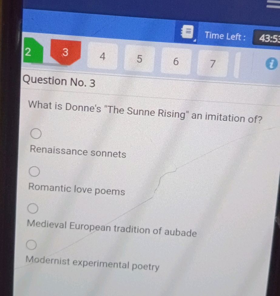 What is Donne's "The Sunne Rising" an | StudyX
