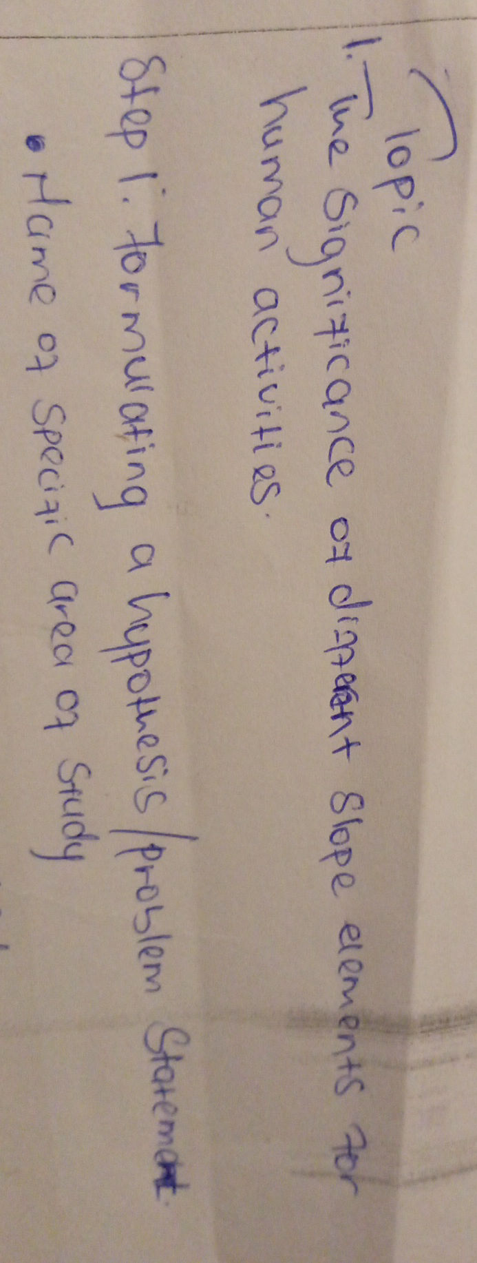 1. Topic 1. The Significance of different | StudyX