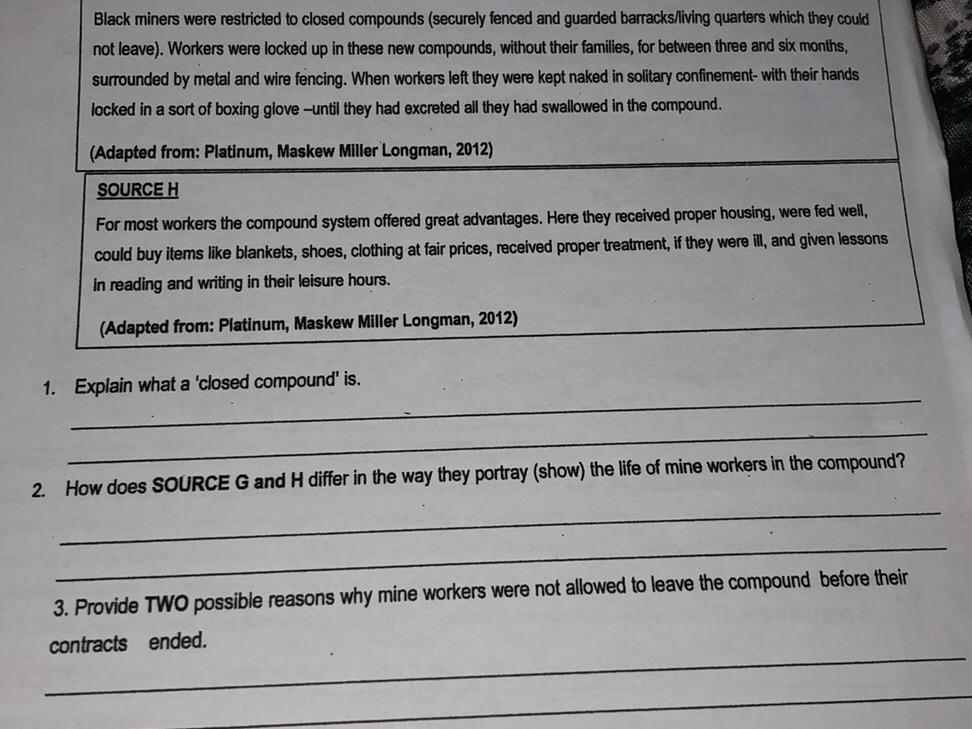 1. Explain what a 'closed compound' is. 2. | StudyX