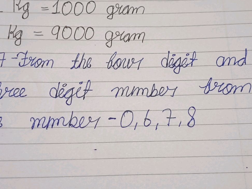 7 - From the bows digit and free digit | StudyX
