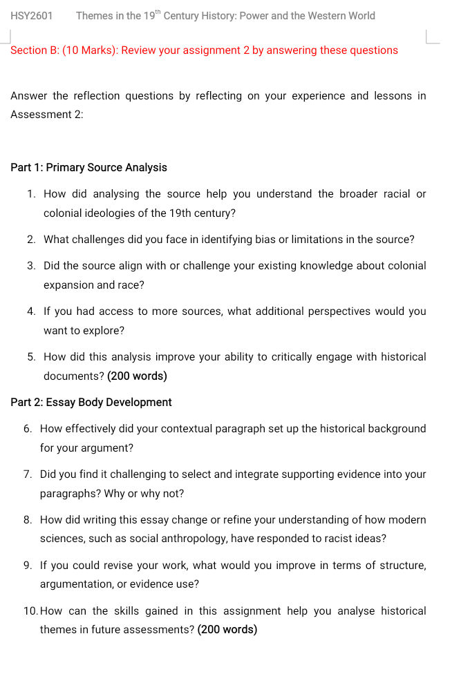 Answer the reflection questions by | StudyX