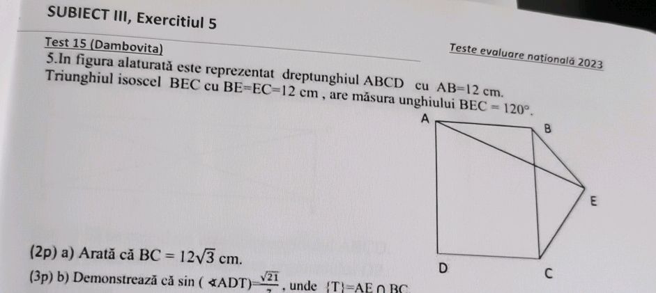 5. In figura alaturată este reprezentat | StudyX