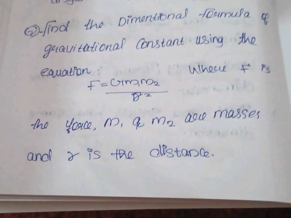 Find the dimensional formula of | StudyX