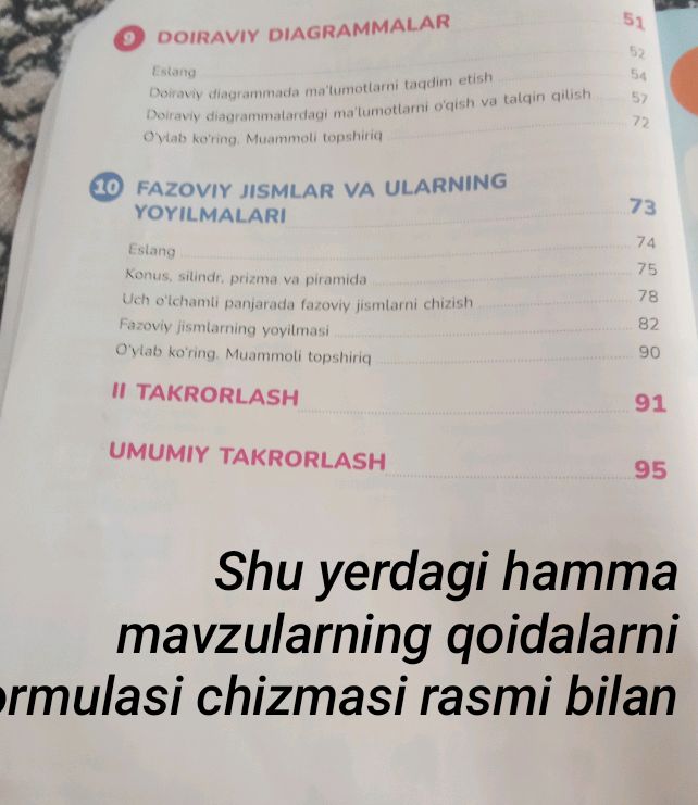 Shu yerdagi hamma mavzularning qoidalarni | StudyX