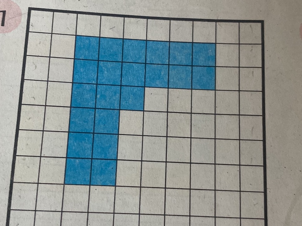 The image shows a shape made up of squares. | StudyX