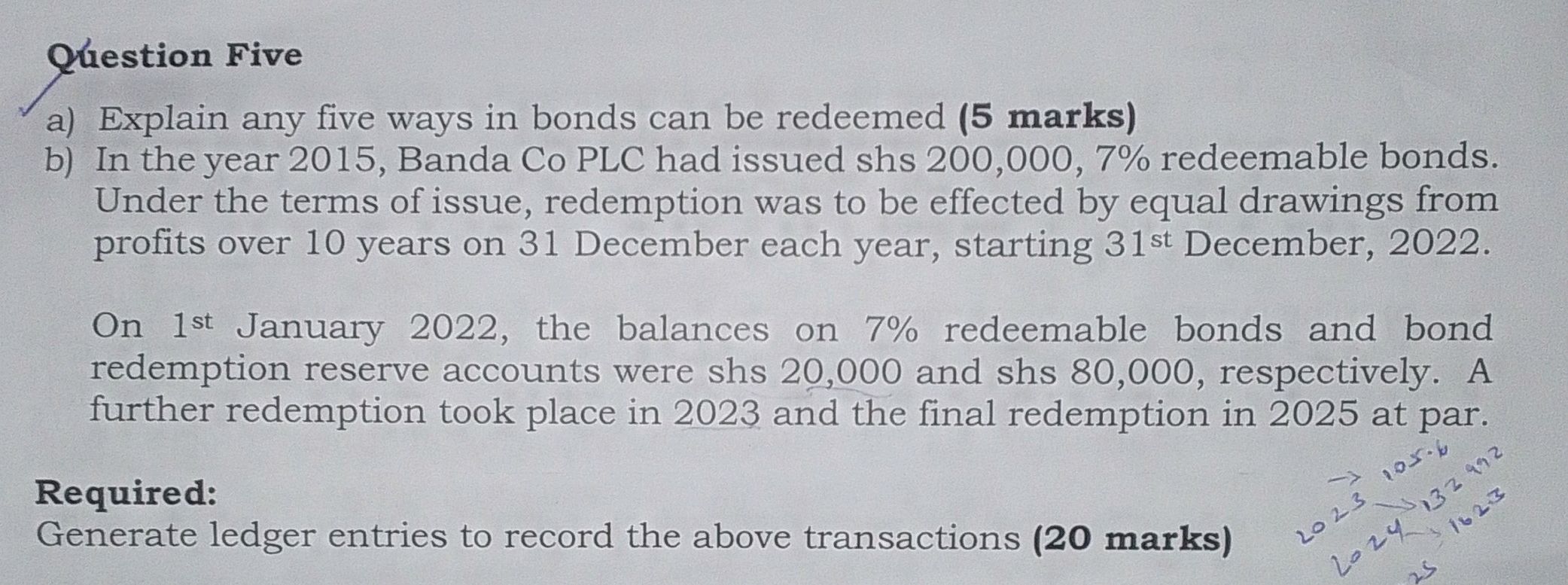 a) Explain any five ways in bonds can be | StudyX