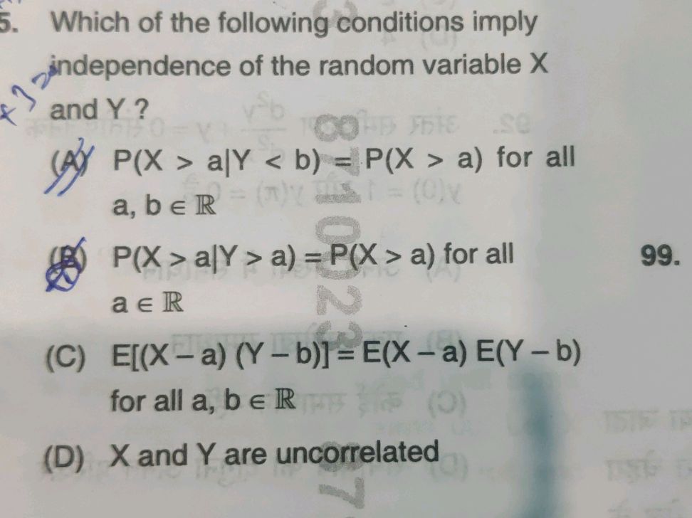 5. Which of the following conditions imply | StudyX