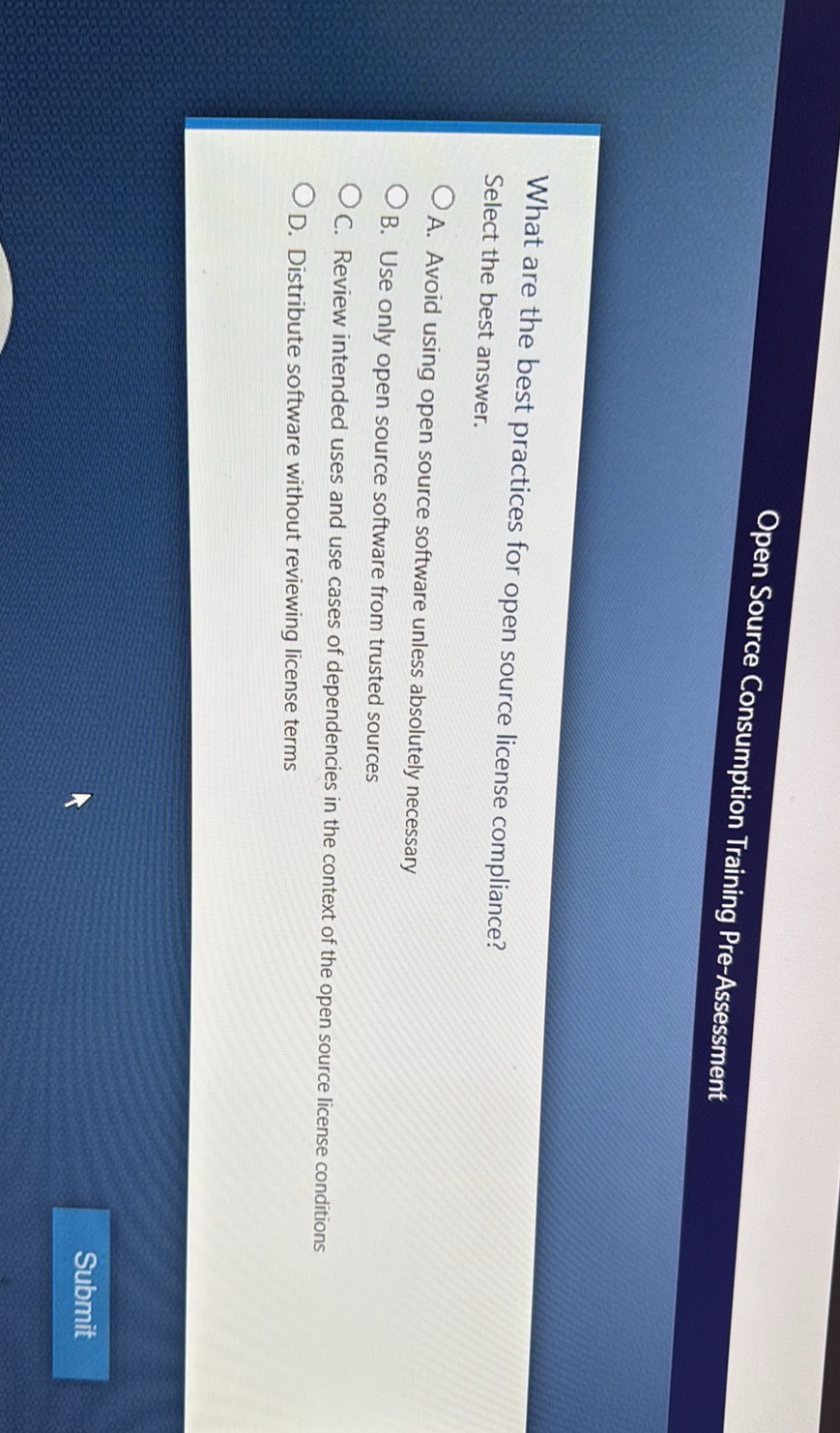 What are the best practices for open source | StudyX