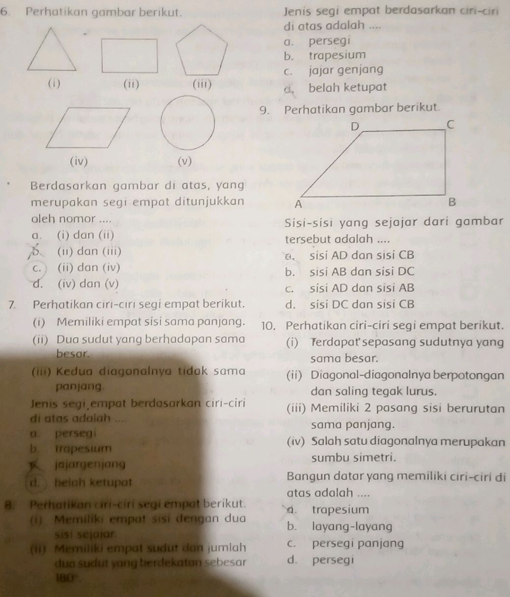 6. Perhatikan gambar berikut. (i) (ii) | StudyX