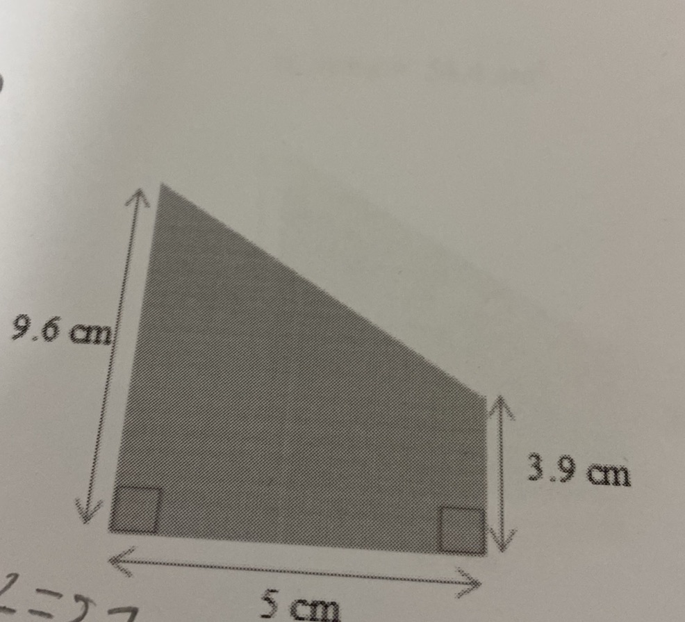 The image shows a right triangle with the | StudyX